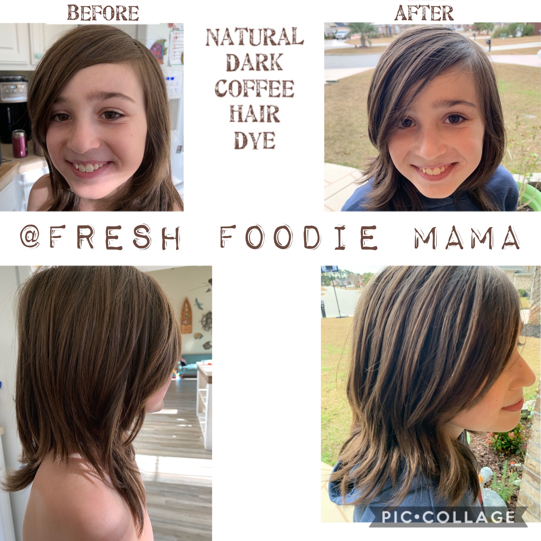 Organic Dark Coffee Hair Dye – Fresh Foodie Mama